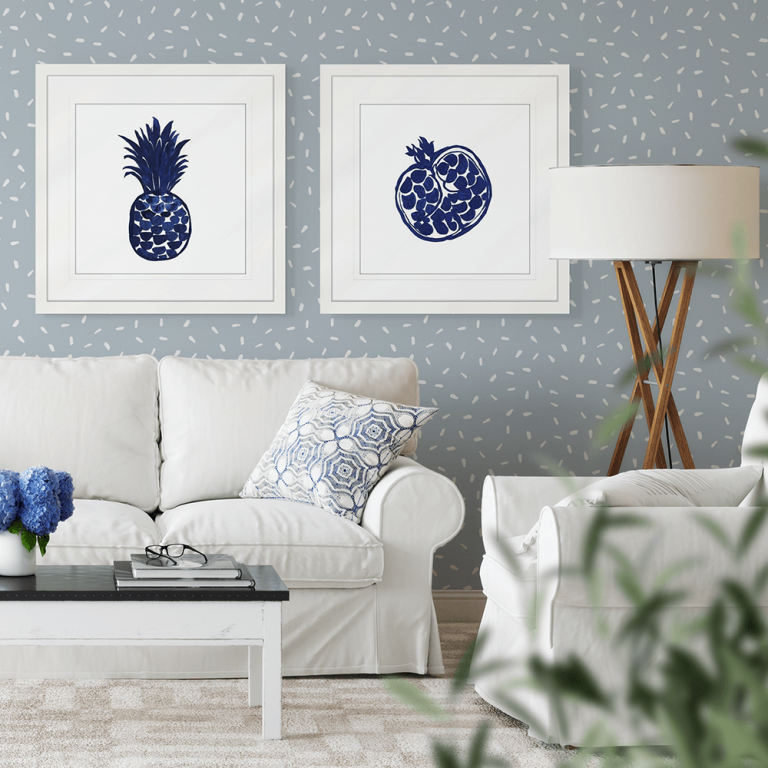 Indigo Fruits 01 - Mint Art Co