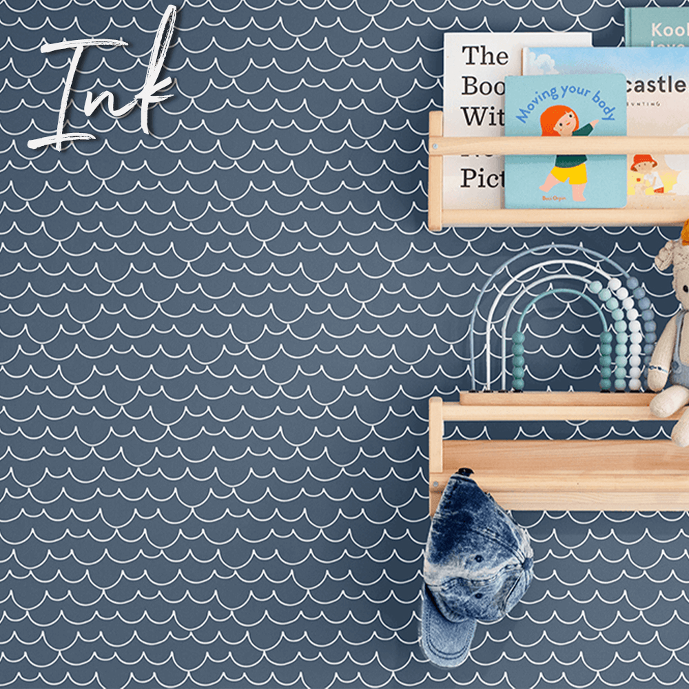Scallops Inverted – Blush - Wallpaper - Mint Art Co