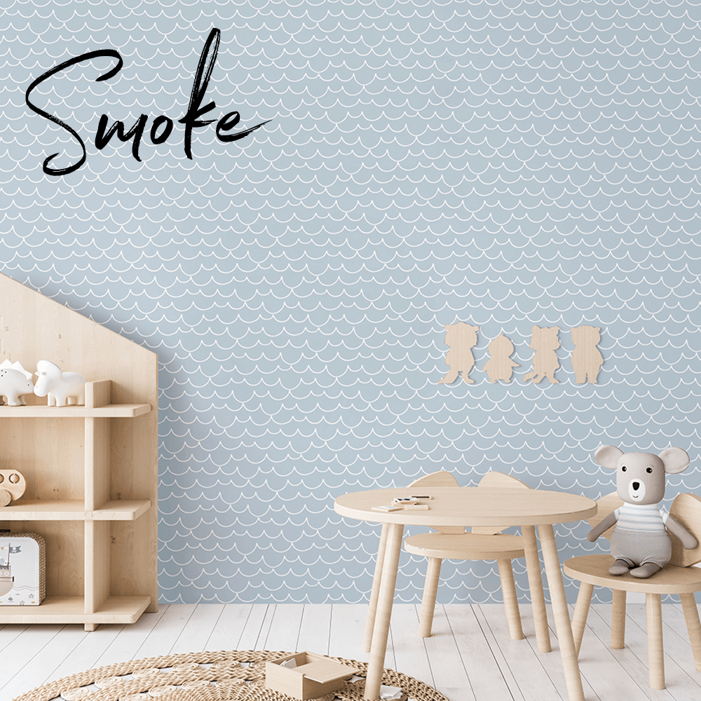 Scallops Inverted– Clay - Wallpaper - Mint Art Co