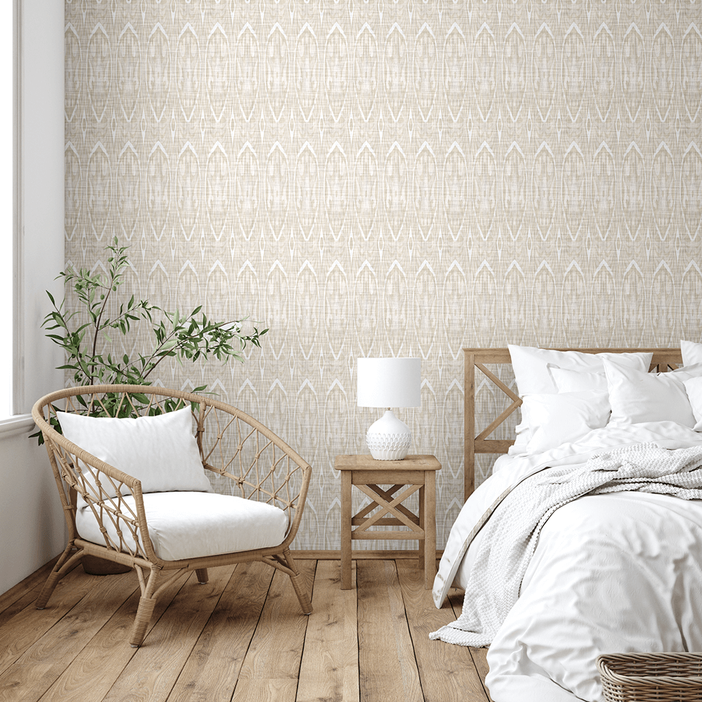 Serengeti Weave – Soft Jade – Wallpaper - Mint Art Co