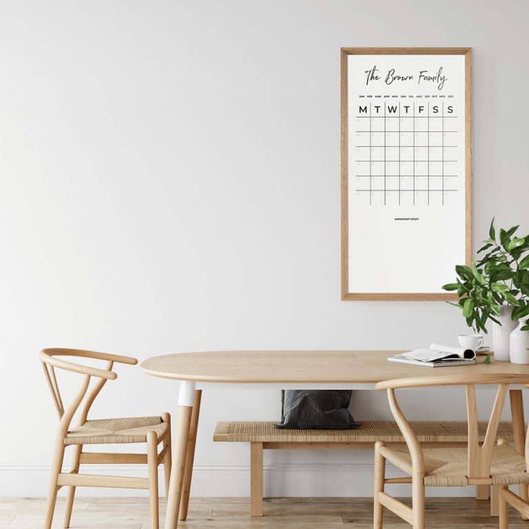 'Essentials' Dry Erase Wall Planner | Monthly Calendar + Notes - Mint ...