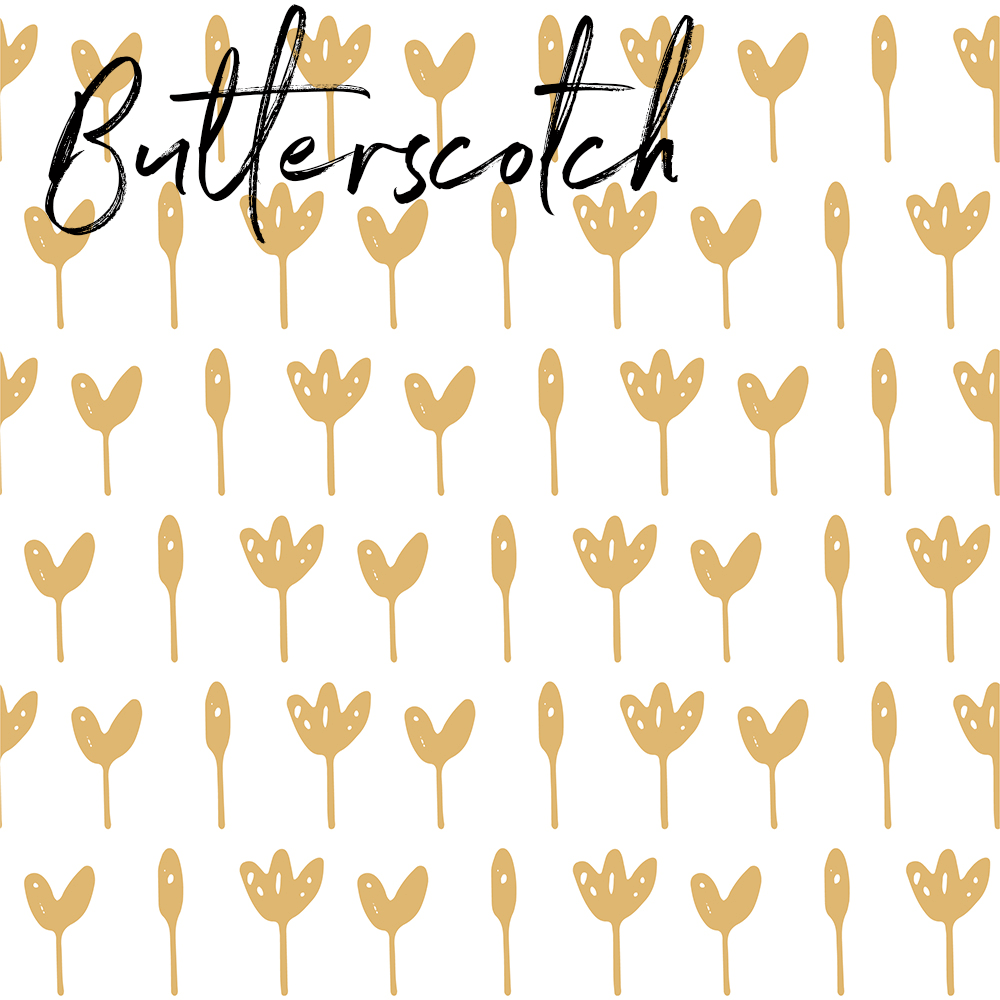 Flowers – Butterscotch - Wallpaper - Mint Art Co